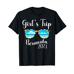 Girls Trip Bermuda 2023 Beach Sunglasses Sprint Summer T-Shirt