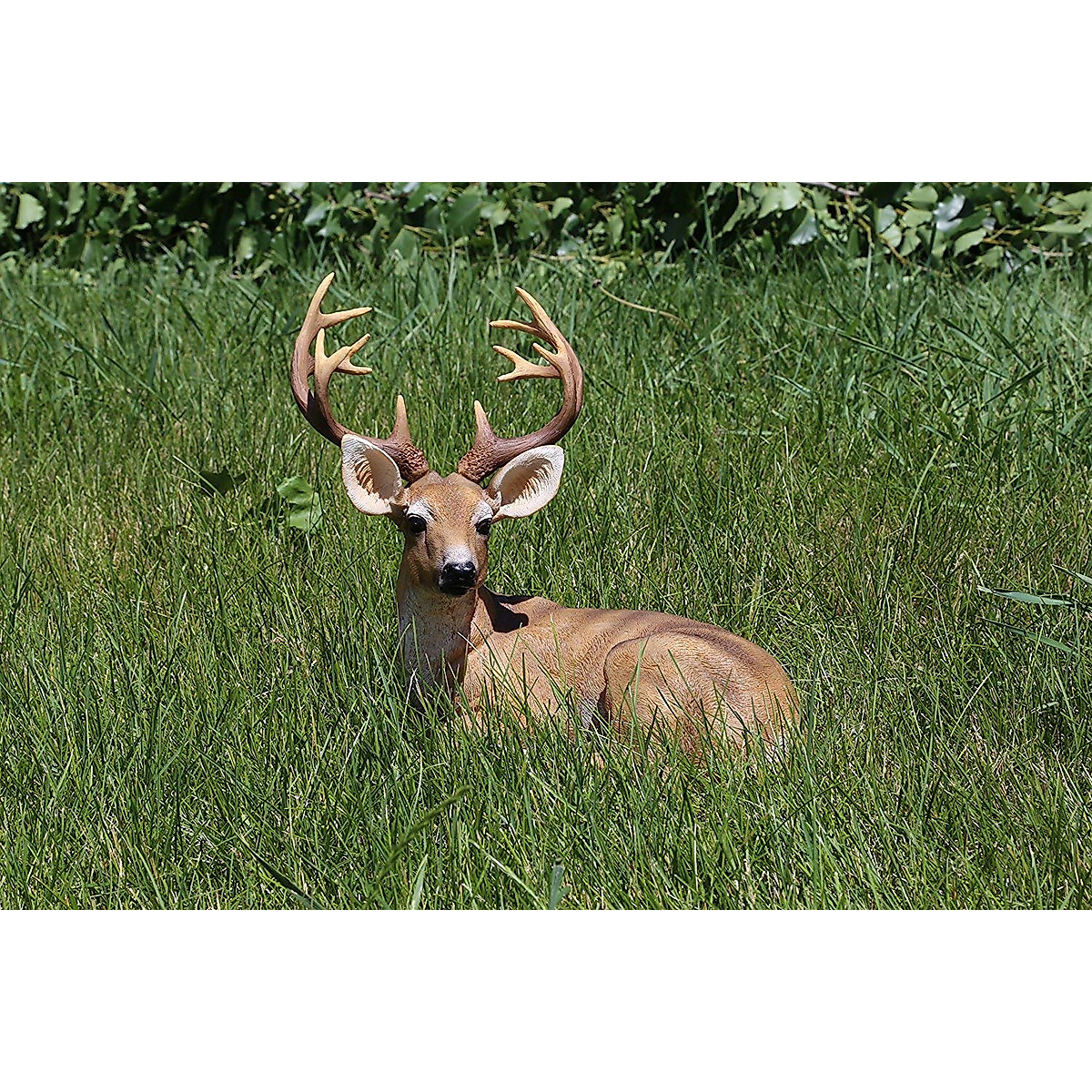 JHVYF Resin Deer Statue Home Office Decor Animal Figurine Decorations Lawn Decor Garden Sculpture -20" H Standing Deer + 14" Standing Doe