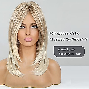HAIRCUBE Layered Wigs for Women Synthetic Wig