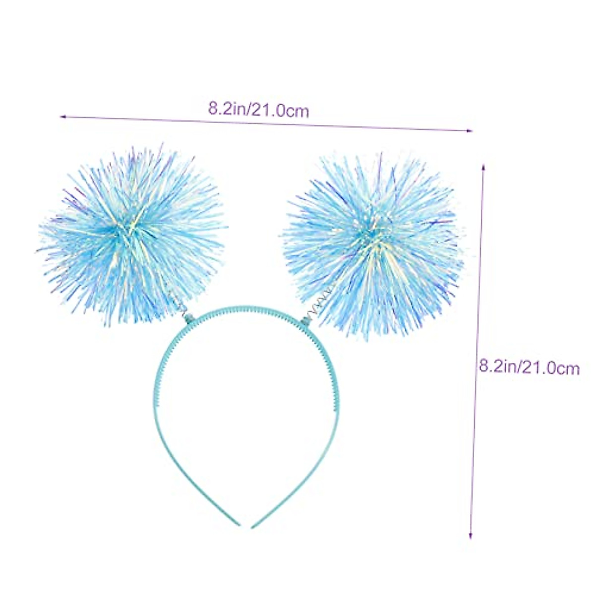 FELTECHELECTR Fluffy Headband Headband Pink Party Supplies Womens Head Bands Prom Photo Props Girl Headband Scrunchies for Women Birthday Hair Band Birthday Headbands for Women Blue Miss