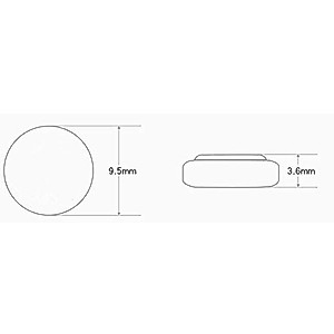SKOANBE SR936SW 394 1.55V Watch Battery(20-Pack)
