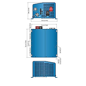 Cotek SL-2000-112 Low Frequency Pure Sine Wave Bidirectional Inverter/Charger with Transfer Switch 120VAC 12VDC 2000W