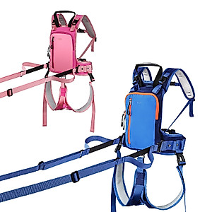 QOGIR Ski Harness for Kids: Teach Your Child The Speed Control of Skiing with Mini Backpack and Adjustable Seat Harness