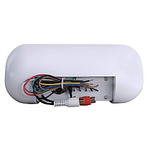 Rockville Rmh200w Single Din Marine Radio Waterproof Gimbal Housing, White