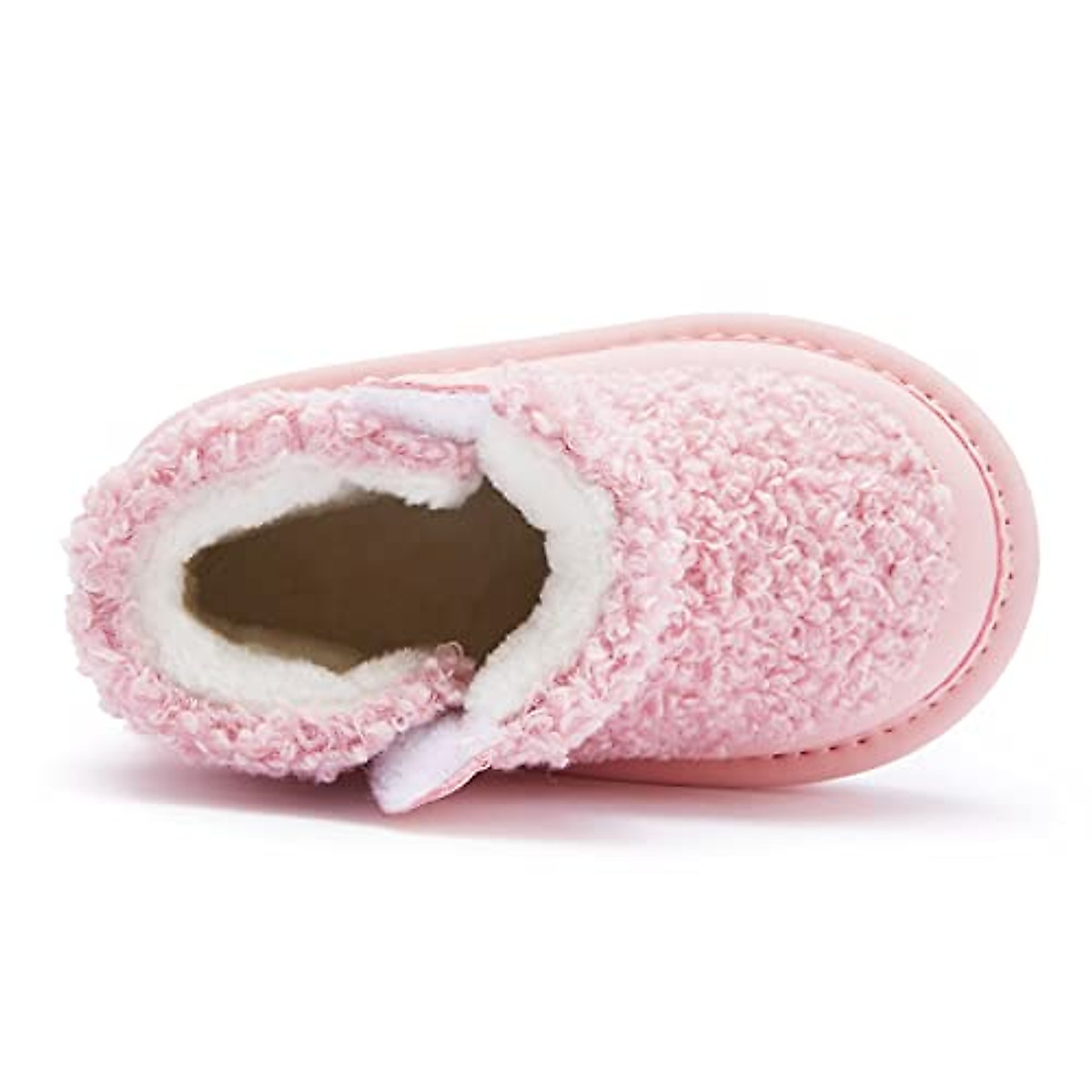 BMCiTYBM Baby Snow Boots Boy Girl Winter Warm Booties Nonslip Lightweight Outdoor Shoes for Infant 6 9 12 18 24 Months Pink Size 18-24 Months Toddler