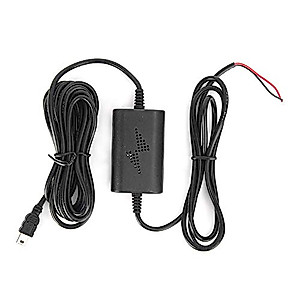 Dash Cam Hardwire, Dash Cam Hardwire Kit 12v 24V to 5V 2.5A Straight Mini USB Step Down Line for Parking Monitoring