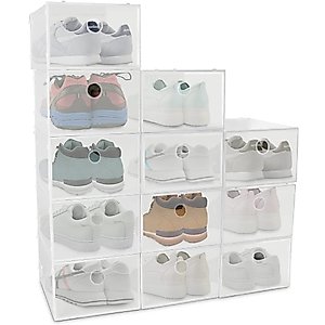 Extra Large Shoe Organizer, Shoe Storage, XL Shoe Box, Clear Shoe Boxes Stackable, Shoe Boxes Clear Plastic Stackable, Shoe Storage Organizer, Shoe Storage Boxes, Shoe Case, Shoe Containers, Sneaker Storage