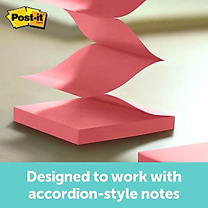 Post-it Pop-up Notes Dispenser, 3x3 in, Black Base Clear Top, Pack includes dispenser and a 45-Sheet Pad of Pop-up Notes (WD-330-BK)