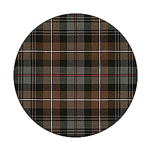 MacKenzie Weathered Brown Plaid Scottish Clan Tartan PopSockets Swappable PopGrip