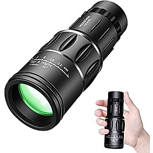 Monocular Telescope 16x52 with Night Vision,Monocular for Adults Kids,High Power Compact Waterproof Monocular,with FMC BAK4 Prism Scope Bird Watching Camping, Hiking,Concert