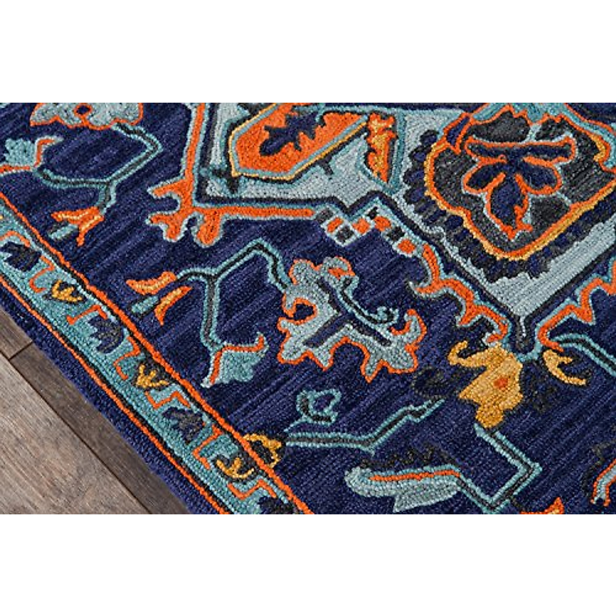 Momeni Ibiza Wool Area Rug 2' X 3' Navy