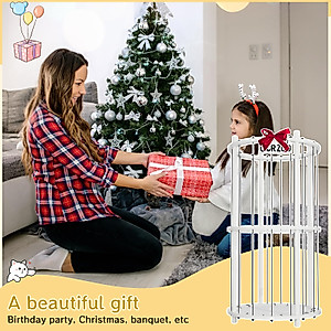 HAIDAIYA Wood Stuffed Animal Zoo Storage Cage, Extra Large Stuffed Animals Storage Bin Display, for Kids Room, Playroom, Plushies, Stuffy, Plush Toy, Stuff Animal Jail Basket, Toys Organizer Holder