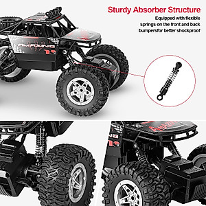 HENEROAR RC Cars,1:14 Scale All Terrain Remote Control Car, 4WD 2.4GHz Off Road Monster Vehicle RC Truck Crawler with Dual Motors, 2 Rechargeable Batteries for 90 Min Play, Toy Gift for Boys Girls