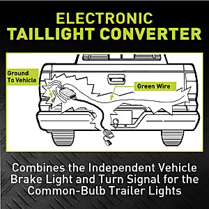 Hopkins 48925 Tail Light Converter with 4 Wire Flat Extension