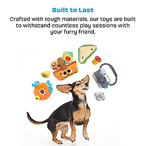 BARK Super Chewer Rad Herring Hard Core Toy with Rip Away Plush for Aggressive Chewers - Medium