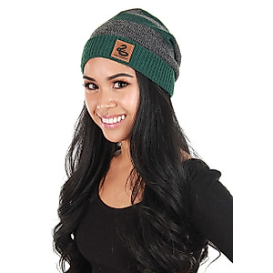elope Harry Potter Slytherin House Heathered Knit Beanie Standard