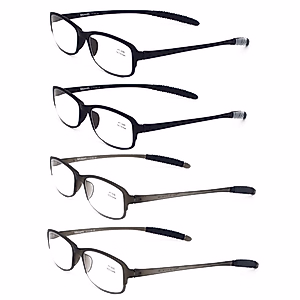 Computer Blue Light Blocking Reading Glasses(Flexible and Lightweight) UV Protection Readers Anti Eyestrain for Women Men