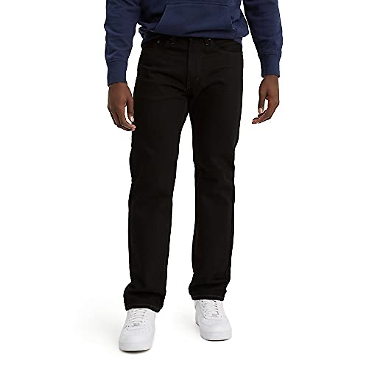 Levi's Men's 505 Regular Fit Jeans (Also Available in Big & Tall), Black-Discontinued, 36W x 32L
