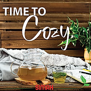 Simax Glass Teapot For Stovetop: Glass Tea Kettle For Stove Top - Tea Pots For Stove Top - Stovetop & Microwave Safe Kettles For Boiling Water - Clear Glass Tea Pot With Spout -1 Quart/4 Cup Teapots