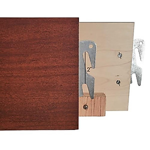 bedCLAW 76" x 6" Twin/Full Medium Finish Replacement Wood Bed Frame Side Rails