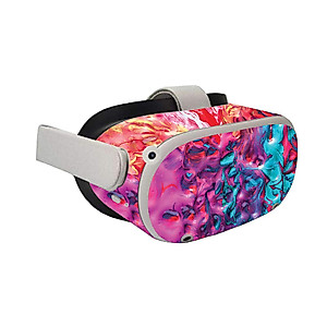 MightySkins Skin Compatible with Oculus Quest 2 - Paint Party | Protective, Durable, and Unique Vinyl Decal wrap Cover | Easy to Apply, Remove, and Change Styles | Made in The USA (OCQU2-Paint Party)