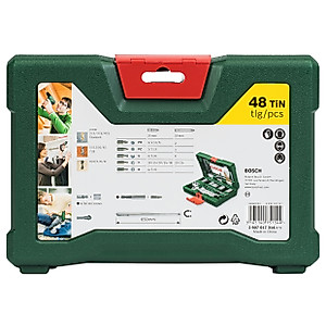 Bosch 2607017314 Drill-/Screwdriver Bit Set "V-Line" with Tin-Coating 48 Pcs