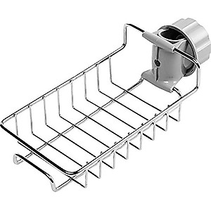 Adjustable Sink Drain Rack Sponge Storage Faucet Holder Soap Drainer Shelf Basket Organizer Kitchen Bathroom Accessories