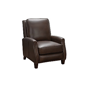 BarcaLounger Melrose Transitional Recliner Lounge Chair with footrest Extension 7-3155 in Ashford Walnut All Leather 5625-87 - Curbside Delivery