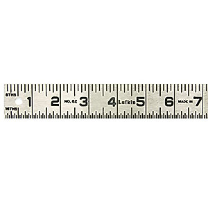 Crescent Lufkin 1-1/4" x 3' Steel Rule - 623FTN , Black