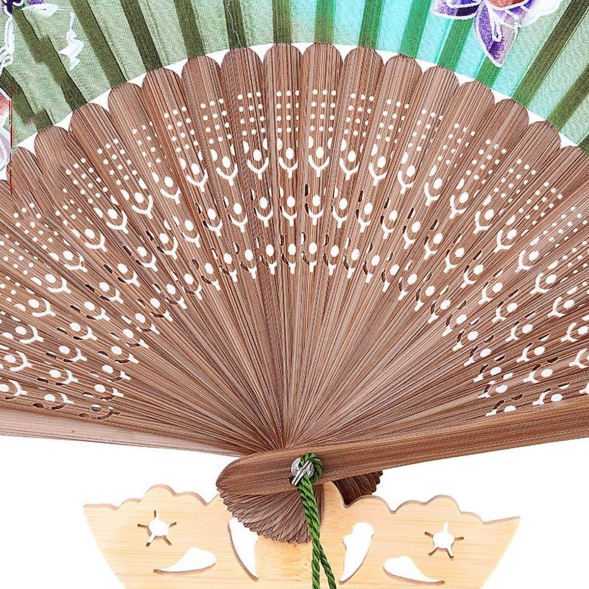 Handmade Folding Fan Folding Fan, Hand-held Fan,Chinese Style Silk Folding Classical Bamboo Fan with Portable Fan Craft Folding Fan Gift Fan Handheld Fan