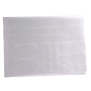 Bike Frame Sticker Decals, Chainstay and Frame Sticker Protector Kit Black Cycle Decorating Film (Clear)