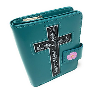 Shag Wear For God So Loved the World John 3:16 Cross Wallet for Women Medium
