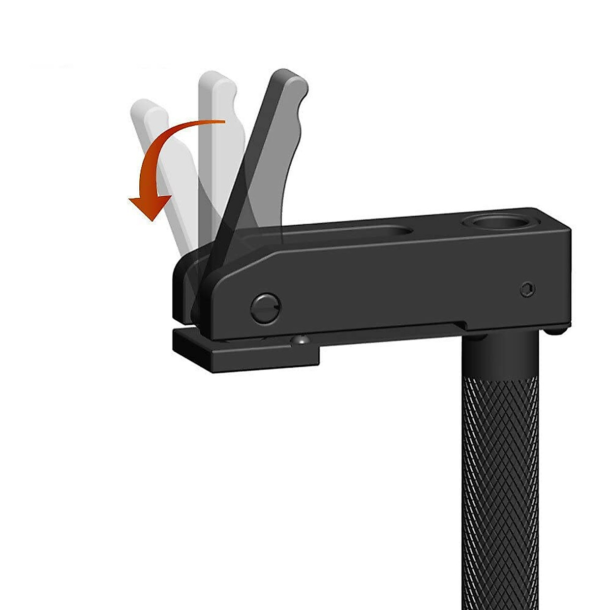 DDWT 2 Pack MFT Style Hold Down Clamp Bench Dog Clamp 3/4 Inch Dog Hole Clamp Woodworking Benchtop Quick Clamps Aluminum Alloy (19mm)