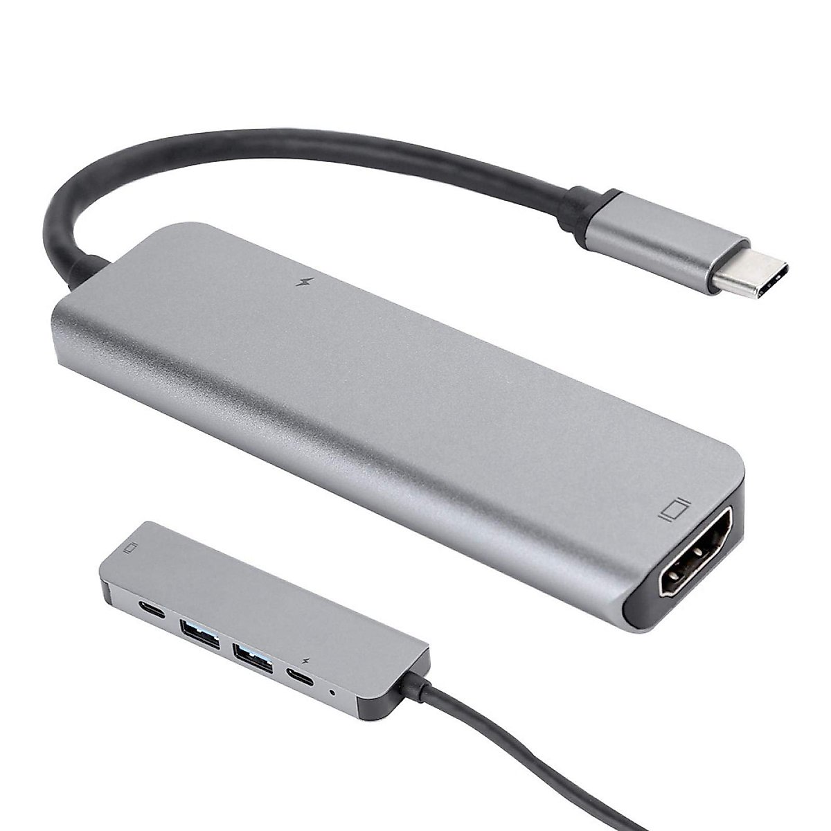 Hub Adapter, Reliable Convenient High Hardness Dock, Practical 5‑in‑1 5Gbps Office Home for Computer Laptop