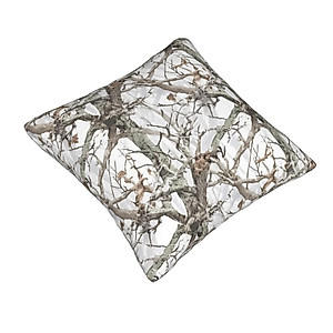 RLDOBOFE White Tree Camo Printed Pillow Covers Soft Throw Pillow Covers Cushion Pillow Covers Square Pillowcases Decorative Cushion Case for Sofa Couch