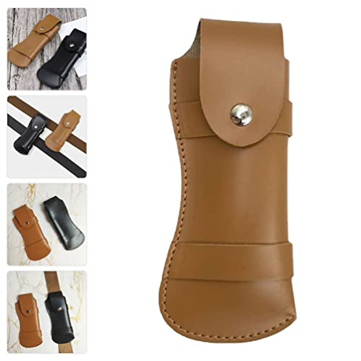 Zerodeko Set Chef Covers Pruner Sheath Kitchen Sheath Reusable Sleeve Holster Convenient Cutter Guard Outdoor Camping Accessories Covers for Home Holder Pu Tactics Waistcoat