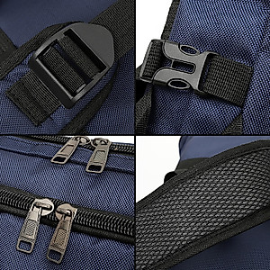 Beisto Art Portfolio Case Large Art Portfolio Artist Backpack Travel Art Case Travel Art Bag Artist Portfolio Case 18x26, Dark Blue