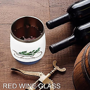 OPTKSNCU 304 Stainless Steel Insulated Cup with Lid, Christmas Art Poster Print Durable, And Easy to Clean – Ideal for Home, Office, And Gift Giving