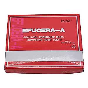 RZJZGZ 168 Pcs Dental Synthetic Resin Tooth Halloween Horror Teeth 6 Sets 23 A3