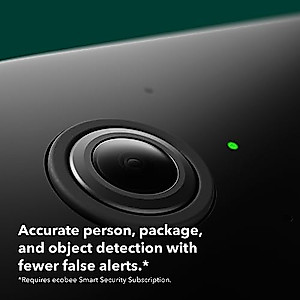 ecobee Smart Video Doorbell Camera (Wired) - with Industry Leading HD Camera, Smart Security, Night Vision, Person and Package Sensors, 2-Way Talk, and Video & Snapshot Recording