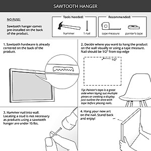 GREATBIGCANVAS Jimi Hendrix (1942-1970), American Canvas Wall Art Print, Guitar Home Decor Artwork, 16"x20"x1.5"