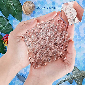 Veramz 200,000Pcs Clear Water Gel Jelly Beads, Water Beads for Vases, Vase Filler Beads Gel Jelly Balls, Vase Fillers for Floating Pearls, Wedding Centerpiece, Floating Candles, Christmas Decoration