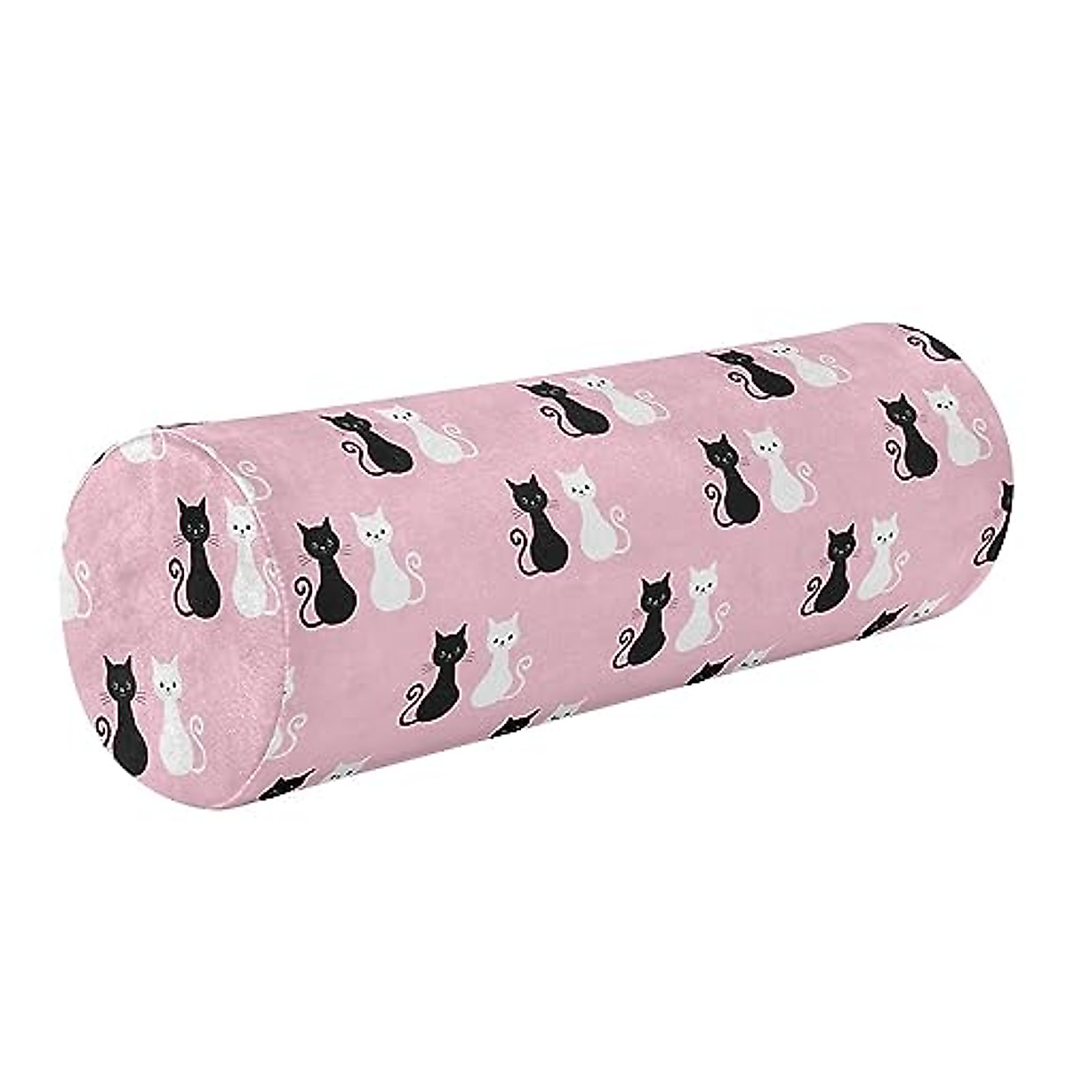 Vnurnrn Cats Neck Support Pillow Round Neck Roll Bolster Cylinder Pillow Cervical Pillows Leg Pillow for Leg Knee Back Head Support for Work Men Women Bed