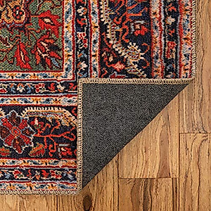 Unique Loom Timeless Collection Area Rug - Jude (7' 6" Square, Burgundy/ Black)