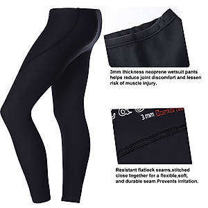 Wetsuit Pants 3mm Neoprene pants diving pants Keep Warm for Swimming Surfing Diving Kayaking LP011-XL