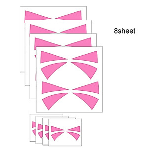 Cosplay Face Temporary Tattoos, 12 Tattoos Overwatch DVa Face Tattoo Stickers 2 Sizes Pink