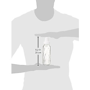 Evenflo Feeding Classic Glass Twist Bottles, 8 Ounce (Pack of 6),Clear,1018611