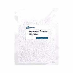 EASTCHEM 99% Purity of Magnesium Stearate Powder,Cosmetic Ingredients, Food Grade,CAS:557-04-0(250g)