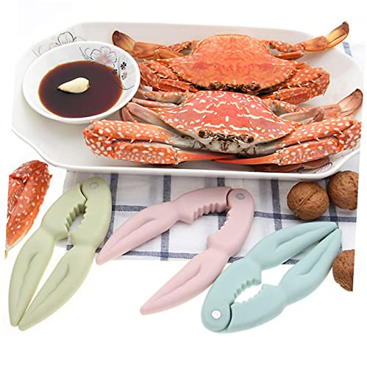 TIDTALEO Nut Machine Crab Leg Crab Leg Opener Crab Leg Lobster Tool Bottle Opener Chestnut Biscuit Machine Heavy Pink Small Walnut