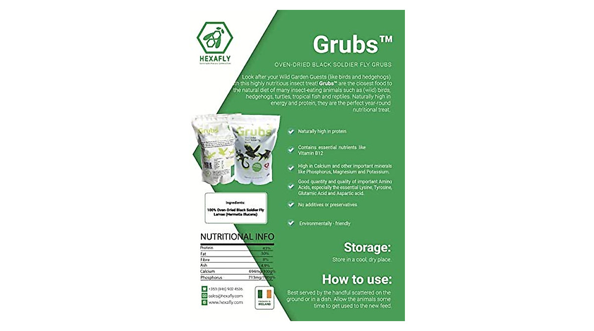 Hexafly Wild Bird Feed - Nutrient-Rich Worms (100g)